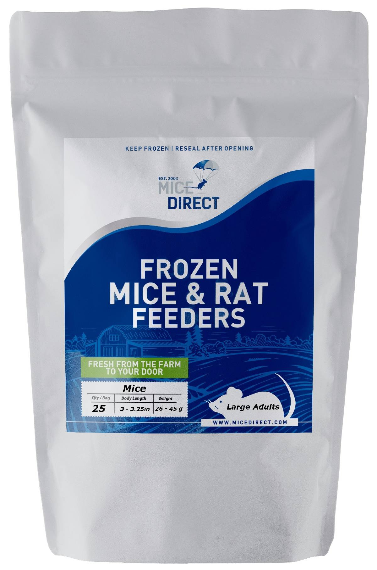 MiceDirect Frozen Large Adult Mice